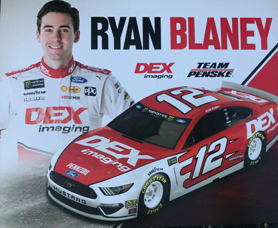 2019 RYAN BLANEY "DEX IMAGING" #12 NASCAR MONSTER ENERGY POSTCARD | eBay