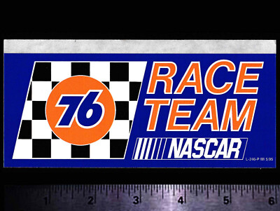 UNION 76 - Race Team - NASCAR - Original Vintage Racing Decal/Sticker ...