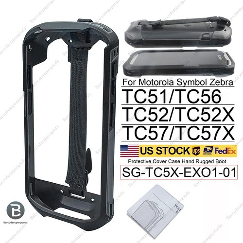 Protector Case+Strap Rugged Boot SG-TC5X-EXO1-01 for Zebra TC52X TC57X ...