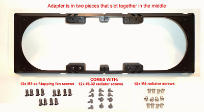 420mm Radiator + 3x 120mm Fans to 140mm/120mm Fan Slots Mounting ...