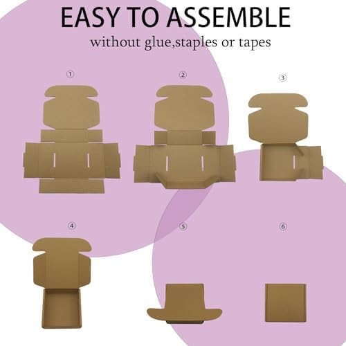 5x5x2 Inch Shipping Boxes Set of 25 Brown Cardboard | eBay
