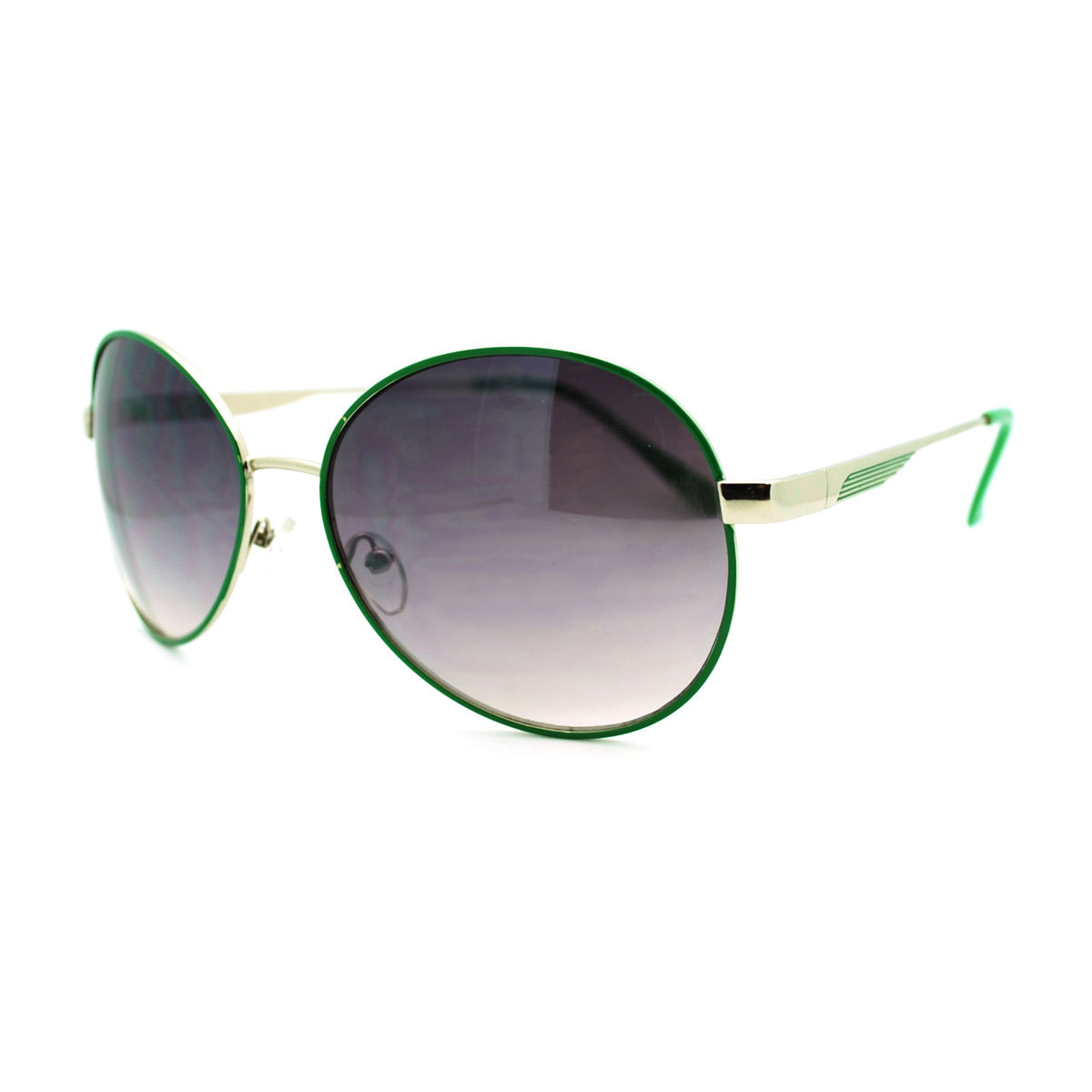 Womens Round Sunglasses Retro Style Metal Frame | eBay