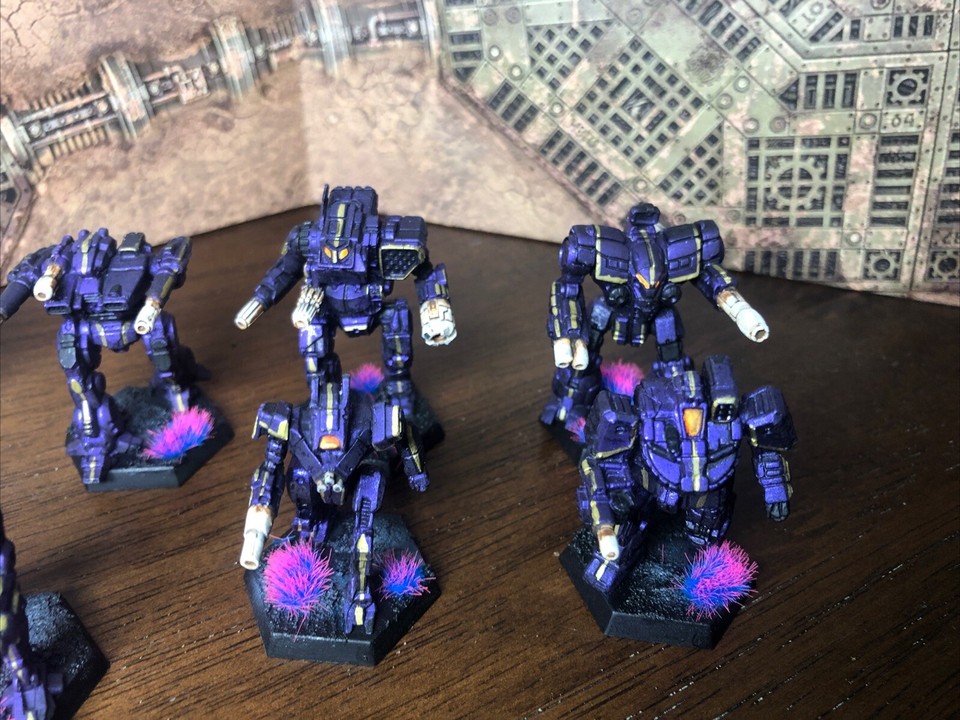 Painted Battletech Inner Sphere Lot. 8 Mechs 2 Lances | eBay