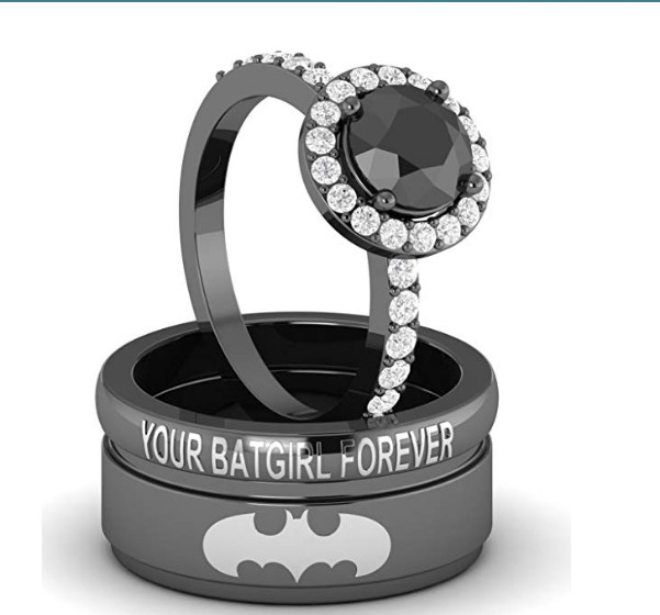 Batman Wedding Ring For Her