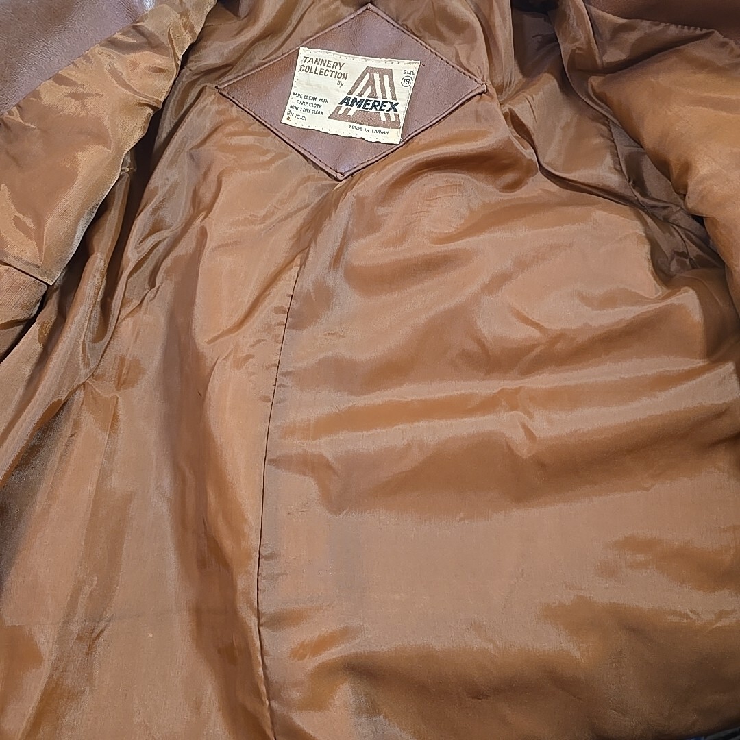 Vintage Tannery Collection Amerex Light Brown Faux Leather Vintage Tannery Collection Amerex Light Brown Faux Leather