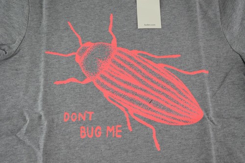 Boys Boden Short Sleeve Shirt Gray Bug Print 13-14 164 Y Free Shipping ...