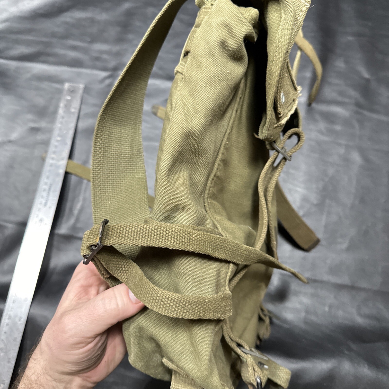 Vtg US Army Military Field Pack Combat rucksack backpack no frame - 301 ...