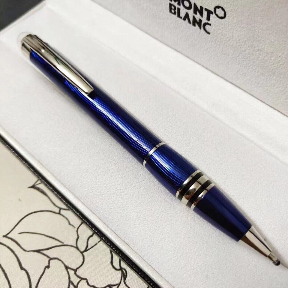 New Montblanc Starwalker Cool Blue Ballpoint Pen - 105760 | eBay