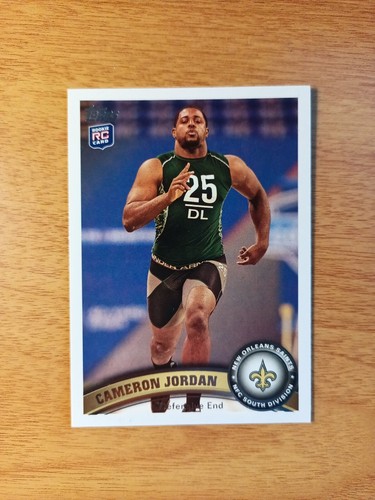 CAMERON JORDAN 2011 TOPPS ROOKIE FOOTBALL CARD-#349-SAINTS 🏈🔥 | eBay
