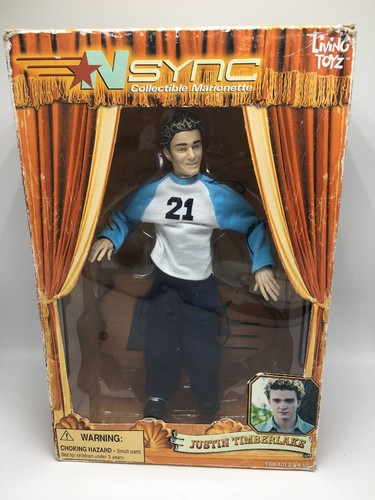 LIVING TOYZ NSYNC COLLECTIBLES MARIONETTE Justin Timberlake DOLL FIGURE ...