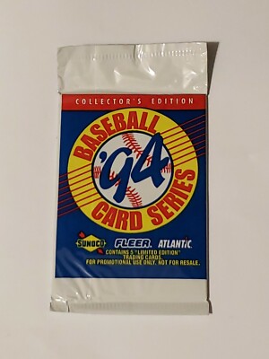 Fleer Sunoco 1994 Baseball Card Series Unopened Sealed Limited Edition ...
