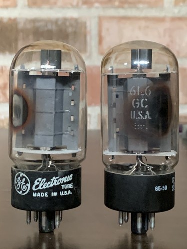 2 Vintage GE USA 6L6-GC tubes tested 6l6gc | eBay