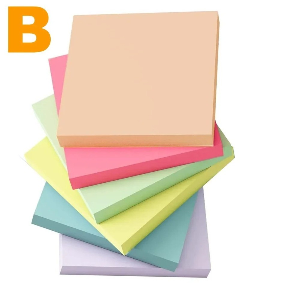 Post It Sticky Notes Reminders Self Adhesive 76mm Neon Colours Paper ...