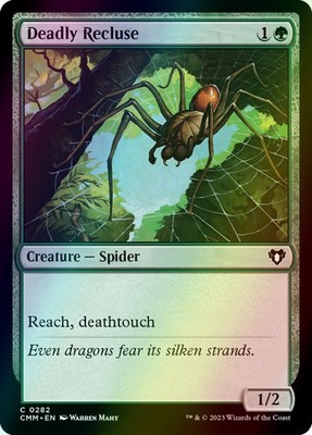 MTG Deadly Recluse Foil ** Commander Masters ** English | eBay
