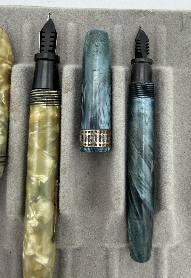 Lot of 3 Vintage Lever Fill Fountain Pens For Restoration- Arnold ...