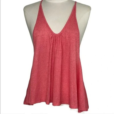 Free People Wear Me Now Tank Top in Coral XS | eBay