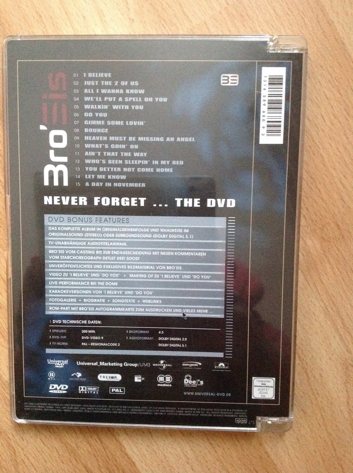 Never Forget ... The DVD von Bro'Sis (DVD, 2002) online kaufen | eBay.de