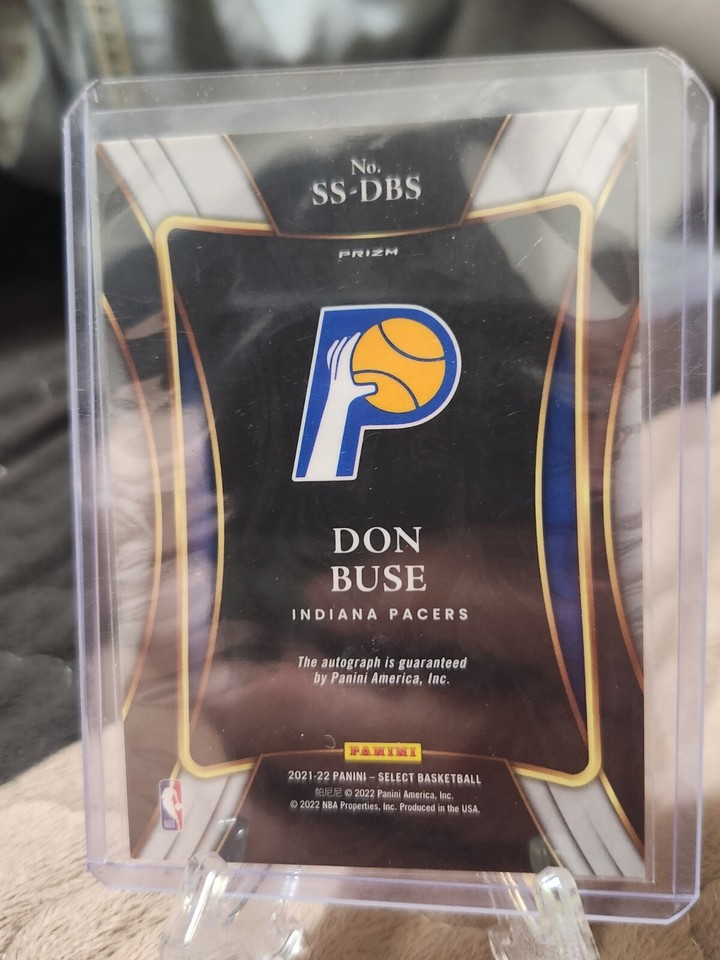 2021-22 Select Auto Signature Selections Prizm Don Buse Indiana Pacers ...