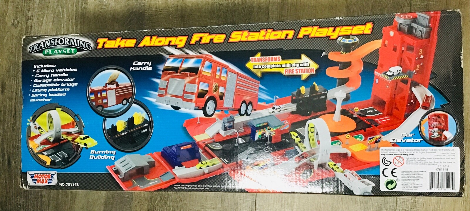 Motormax Take Along Fire Station Transforming Playset | eBay