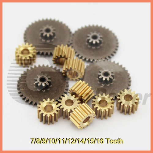 Metal Copper Gear 7/8/9/10/11/12/14/15/16 Teeth Motor Transmission ...