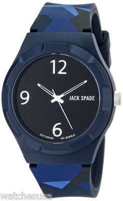 Jack Spade Men's Blue Camo Graphic Patterned Band Watch WURU0127 | eBay