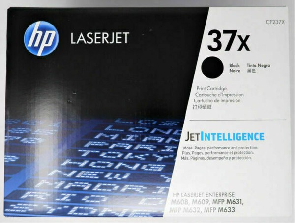HP 37X High-Yield Toner Cartridge - Black (CF237X) for sale online | eBay