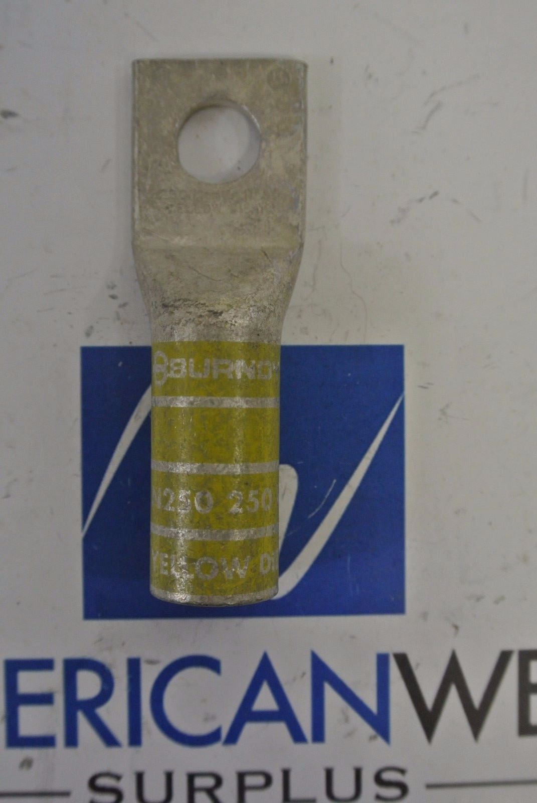 BURNDY YELLOW 16 1 Hole Compression Lug N250 250 KCMIL NEW | eBay