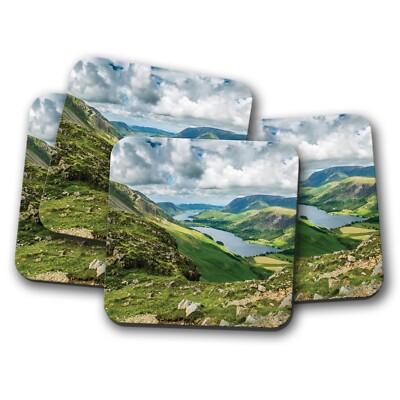 4 Set - Pretty Buttermere Lake District Coaster - England Britain UK ...