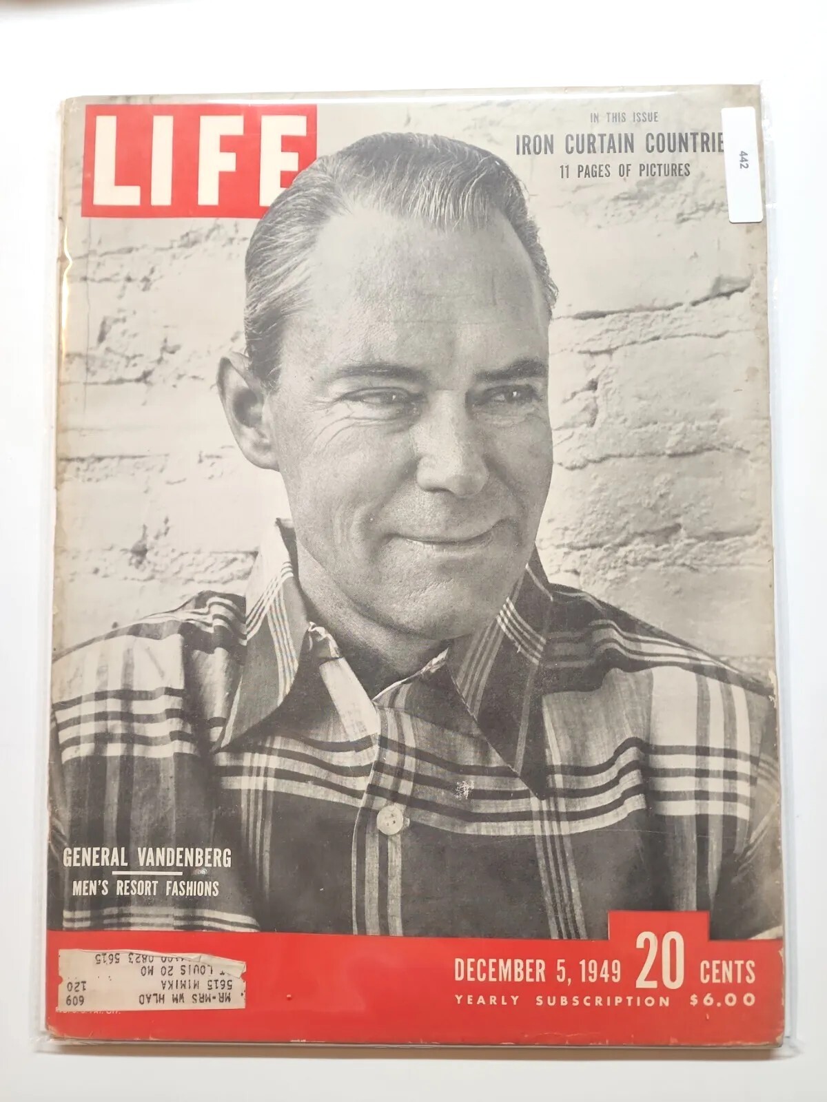 1949 Life Magazine Dec. 5 General Vandenberg Iron Curtain Countries ...