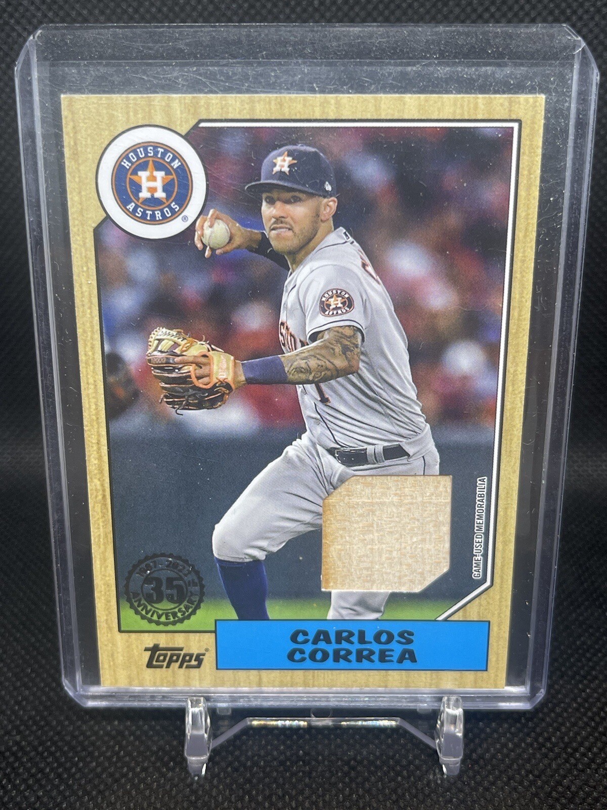 Carlos Correa 2022 Topps 1987 Topps Relic Card Houston Astros # 87R-CC ...