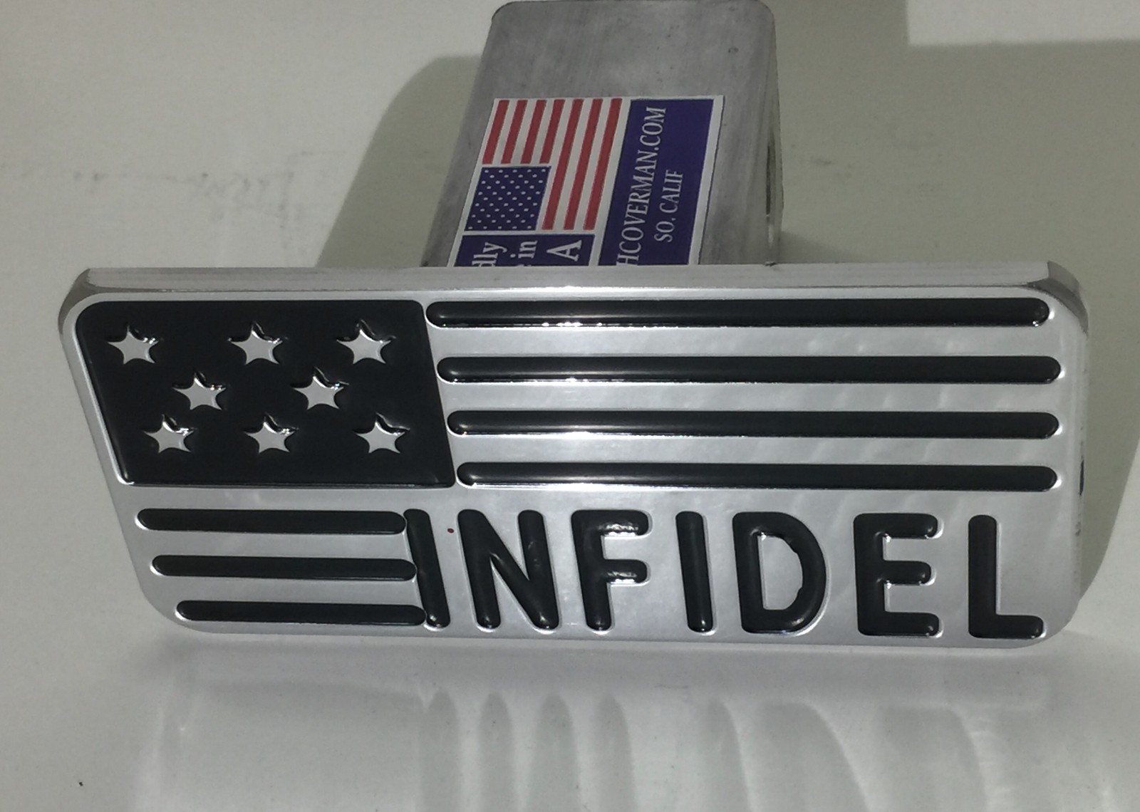 hitch cover AMERICAN FLAG,USA FLAG INFIDEL FLAG BLACK, DEPLOYED USA ...