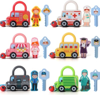 The Children's Fun Unlocking Car Key Pairing Early Education Puzzle ...