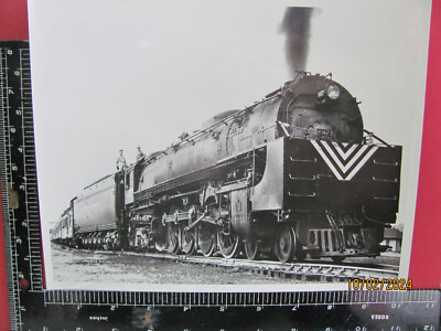 NEW YORK CENTRAL RAILROAD 4-8-4 LOCOMOTIVE #6023 W/ PASSENGER TRAIN ...