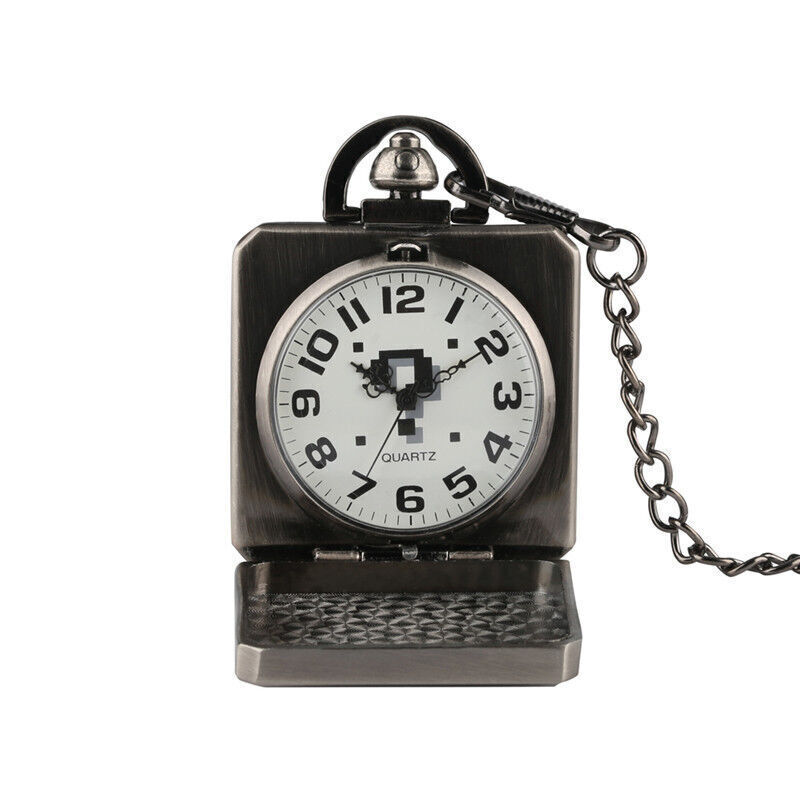 Vintage Question Mark Pocket Watch Antique New Design Quartz Necklace ...