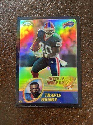 Travis Henry SP 2003 Topps Chrome #151 Black Refractor #/599 Weekly ...