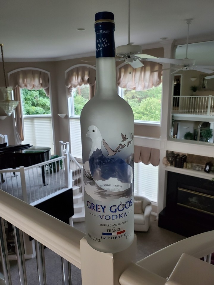 Grey Goose Vodka Empty Bottle 1.75 Liter & 750ml Original Cork, Display ...
