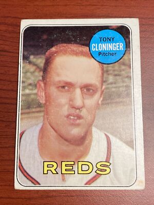 1969 Topps #492 Tony Cloninger Cincinnati Reds | eBay
