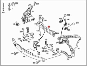 Genuine MERCEDES S212 W212 E-CLASS W212 Reinforcement 2126201100 | eBay
