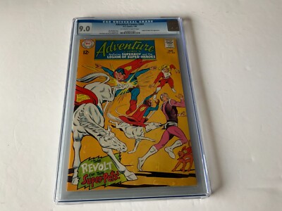 ADVENTURE COMICS 364 CGC 9.0 LEGION OF SUPER PETS KRYPTO STREAKY DC ...
