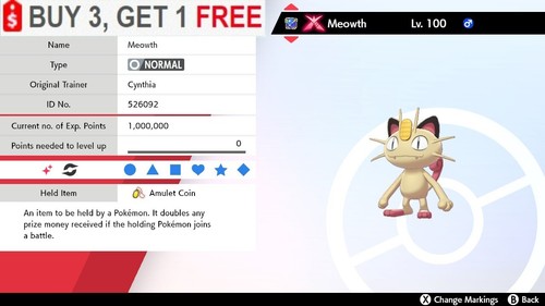 Shiny Gmax Meowth 6IV Pokemon Sword and Shield 🚀Fast Delivery🚀 | eBay