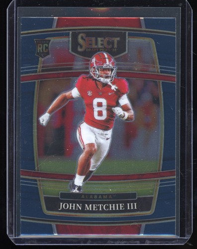 JOHN METCHIE III 2022 Panini Select Draft Picks BLUE Concourse Rookie ...
