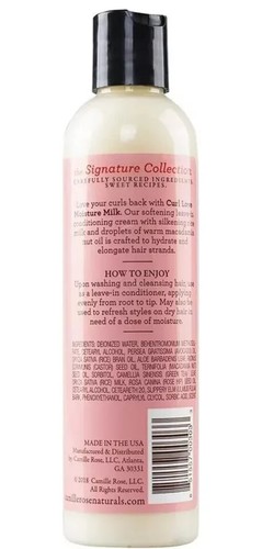 Camille Rose Curl Love Moisture Milk Leave-In Conditioner 8oz | eBay