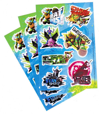 Teenage Mutant Ninja Turtles 3 Sheets Stickers! TMNT Splinter | eBay