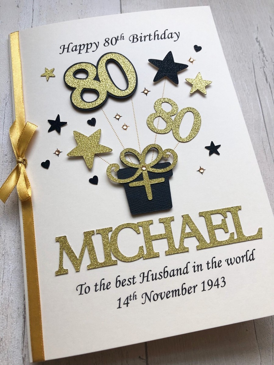 80th Birthday Card Ideas