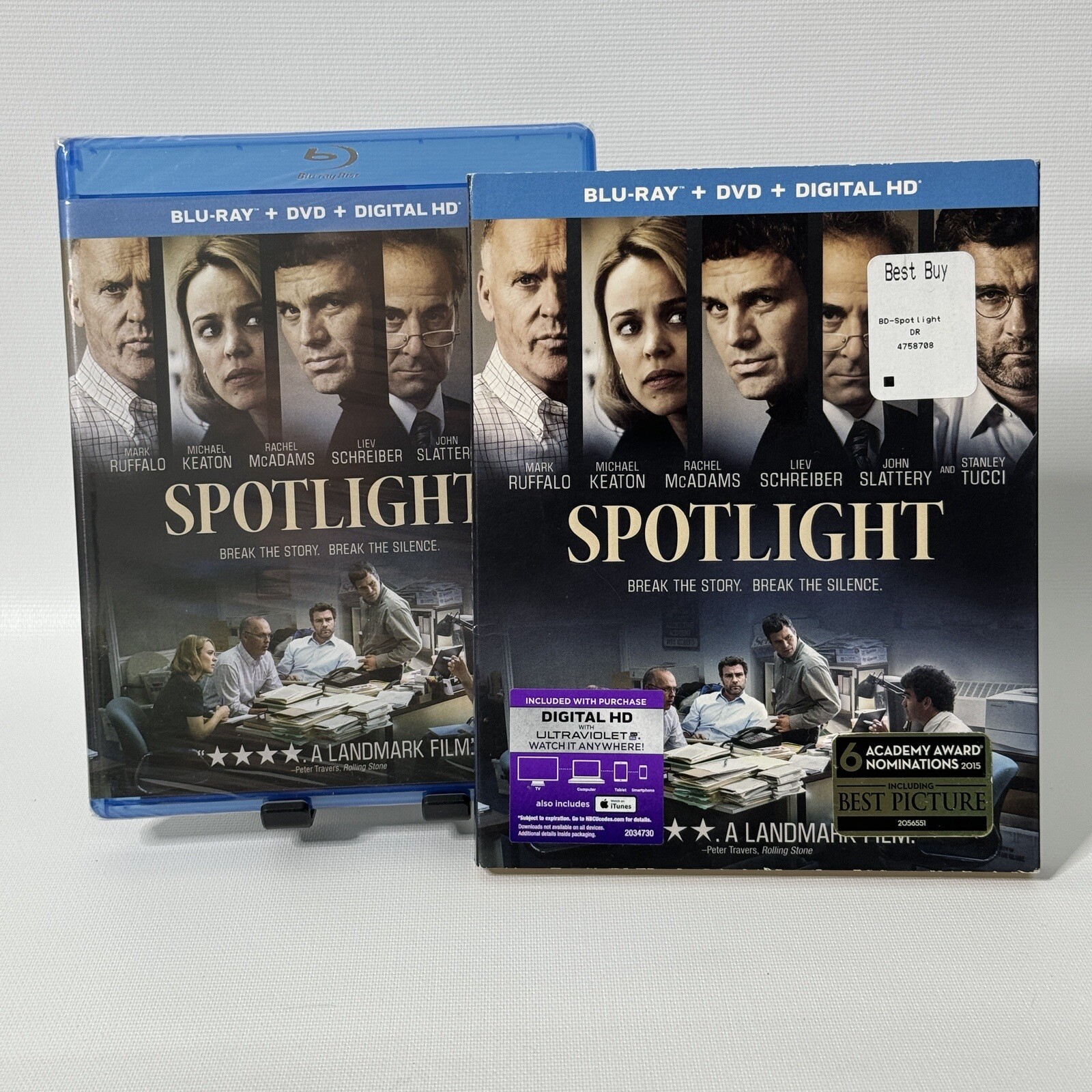 Spotlight Blu-ray + DVD UV/HD Digital Copy 2 Pack Slipcase New ...