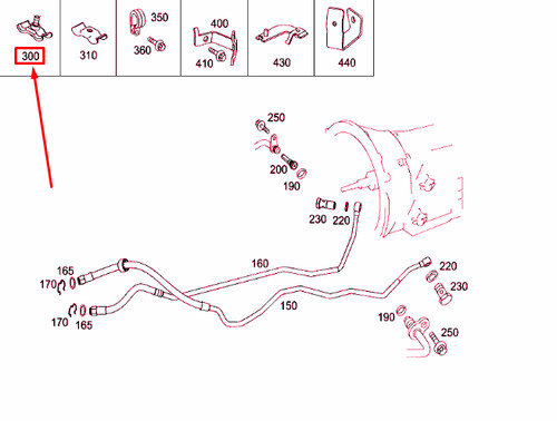 NEW MERCEDES-BENZ C W204 TRANSMISSION OIL LINE CLAMP A0009952032 OEM | eBay