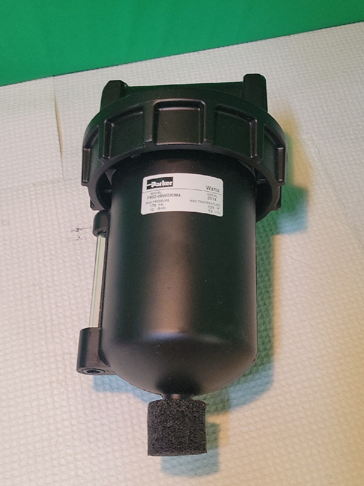 Parker F602-06Wgr/M4 Compressed Air Filter, 175 Psi (12 BAR) | HEAVY ...