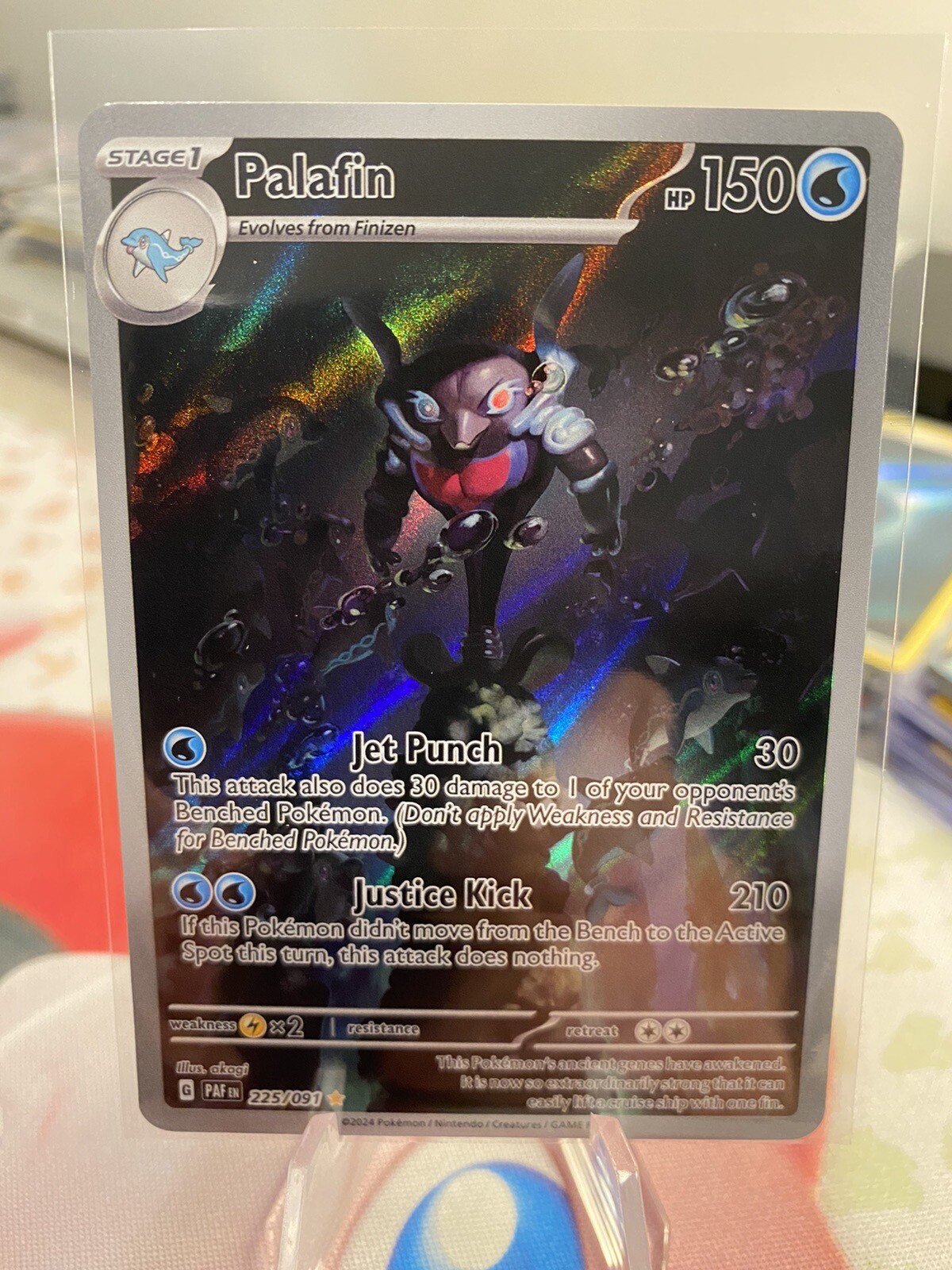 Pokemon Palafin 225/091 S&V Paldean Fates Illustration Art Rare MINT 🔥 ...