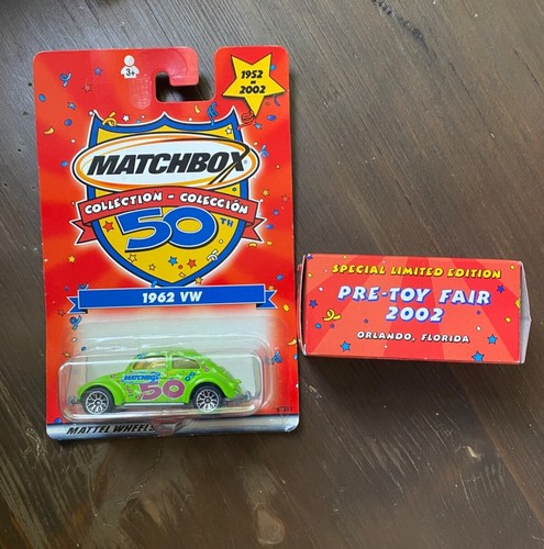 Matchbox 50th Anniversary Toy Fair Car Airport Fire Pumper and VW Bug ...