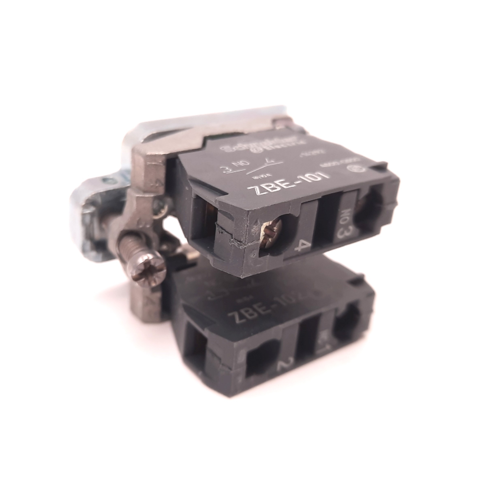 Schneider Electric ZB4BZ105 Mounting Base With Contact Block 22mm for ...